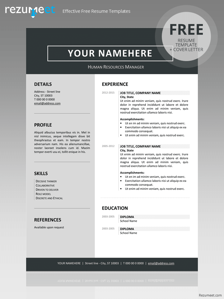 Resume Clean Template Brazil Network